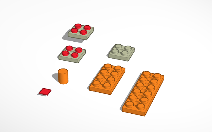 3D design LEGO BRICK - Tinkercad