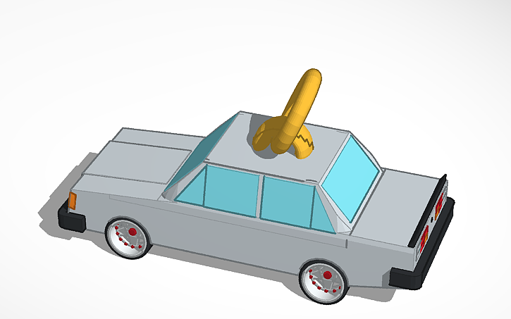 3D design Volvo sleeper pendant - Tinkercad
