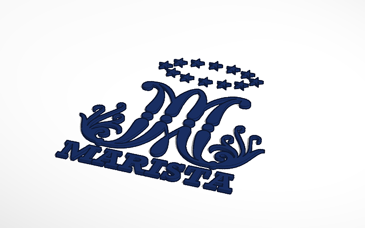 3D design Logo - Marista - Tinkercad