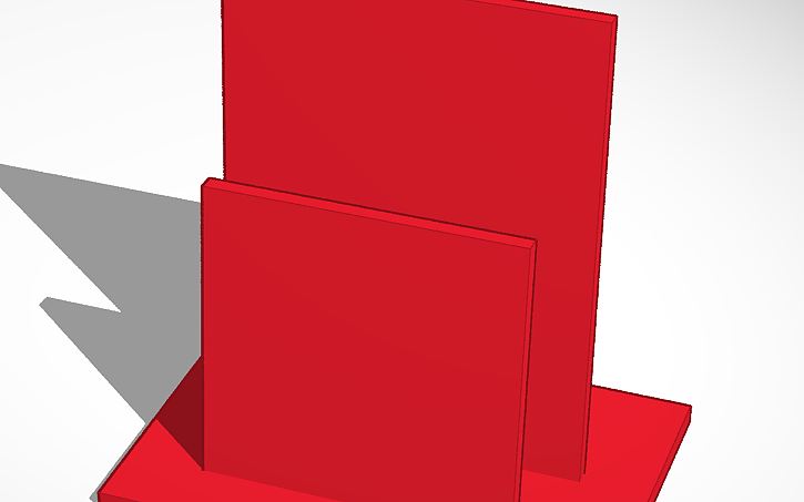 3D design Paper Holder - Tinkercad