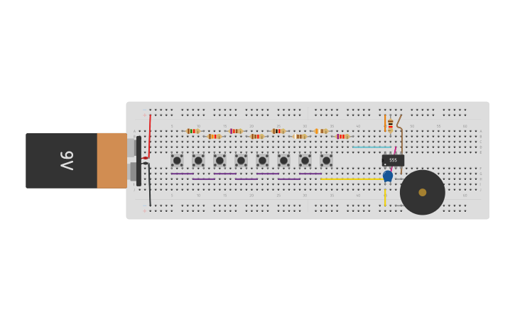 Circuit Design Piano Circuit Tinkercad