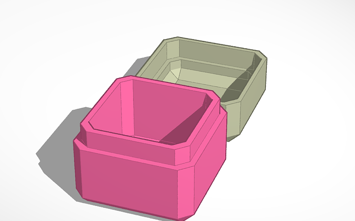 3D design PILL CASE/TINY BOX - Tinkercad