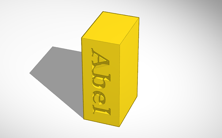 3D design text - Tinkercad