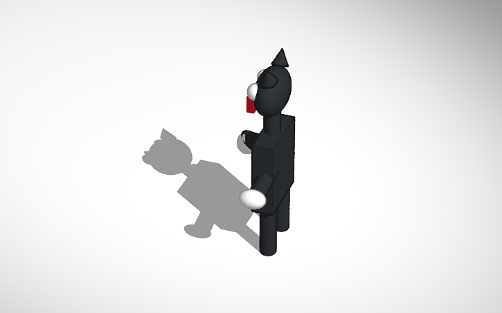 3D design cartoon cat v1 | Tinkercad