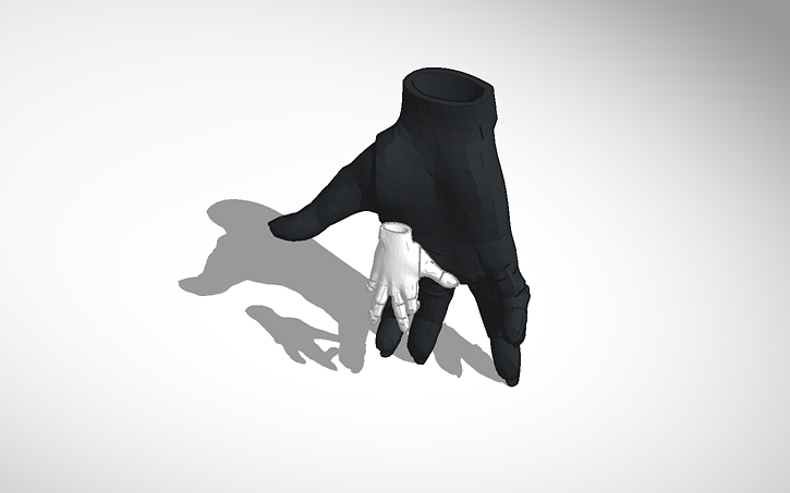 3D design hand - Tinkercad