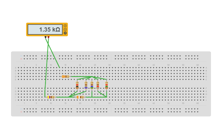 Circuit design Resistor 4 | Tinkercad