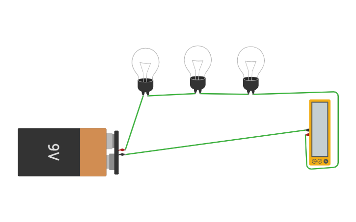 Circuit design Series connection - Tinkercad