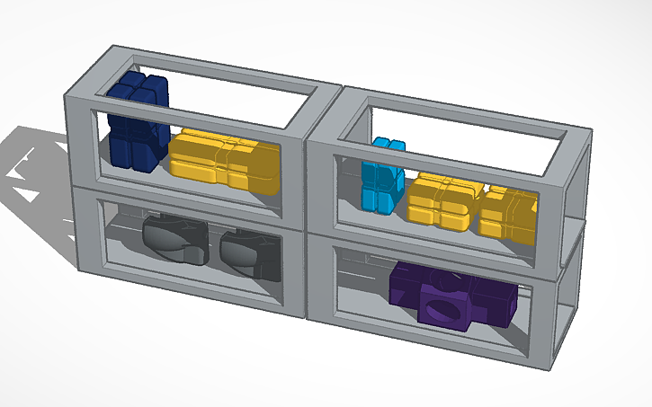 3D design SAMAN Project- Warehouse Rack - Tinkercad