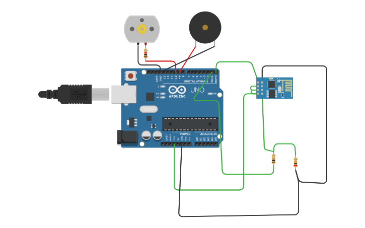 Circuit design 18BLC1104 - Face Recognition Door Lock - Tinkercad