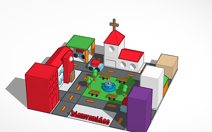 3D design ciudad mendezvill - Tinkercad