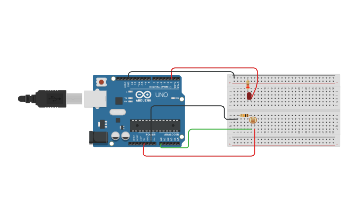 Circuit design ldr | Tinkercad
