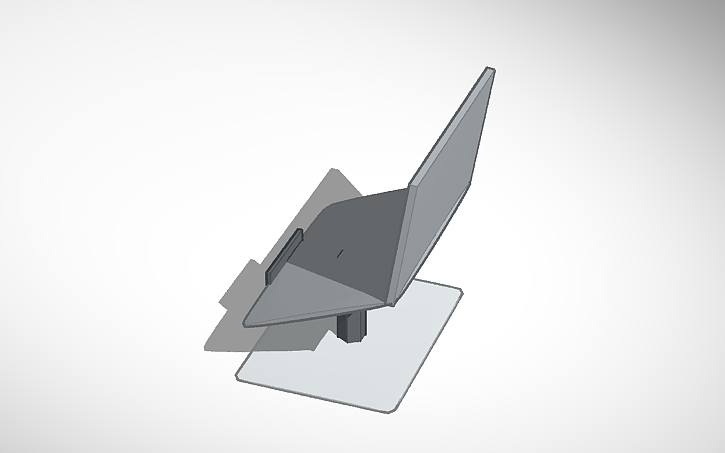 3D design laptop stand - Tinkercad