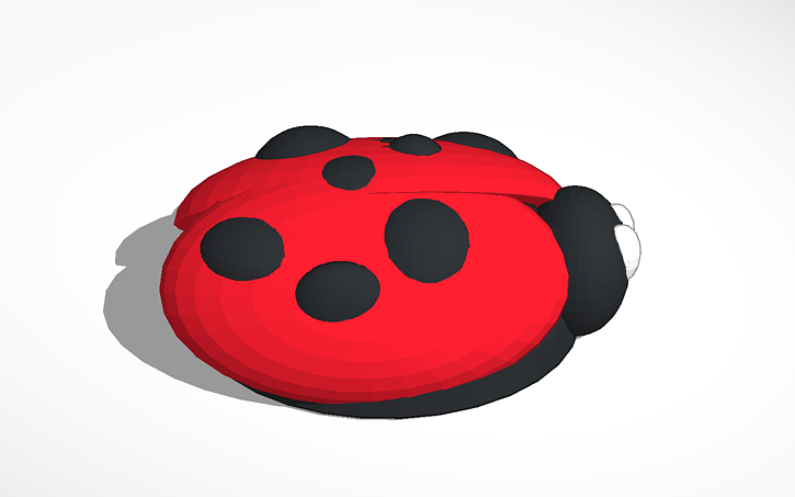 3D design Ladybug - Tinkercad