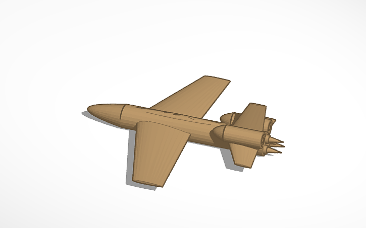 3D design Jet plane. - Tinkercad