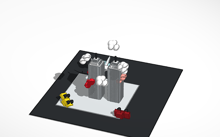 3D design Twin towers | Tinkercad