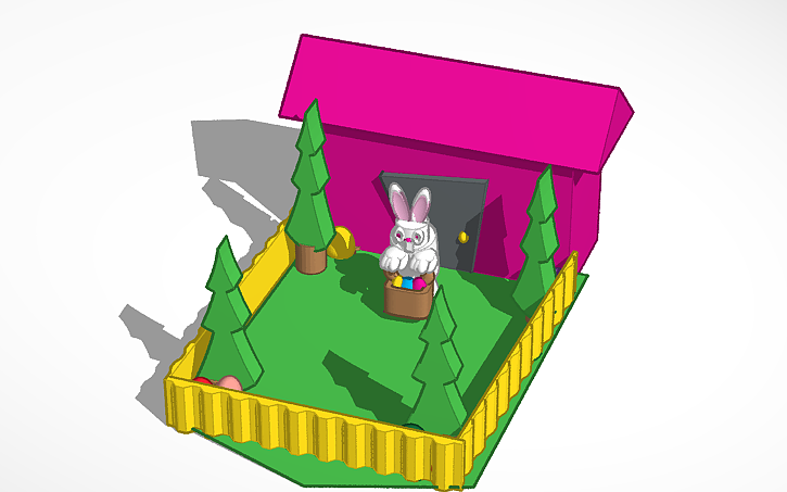 3D design easter bunny | Tinkercad