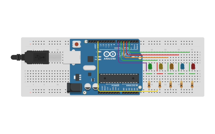Circuit design Arduino - Tinkercad