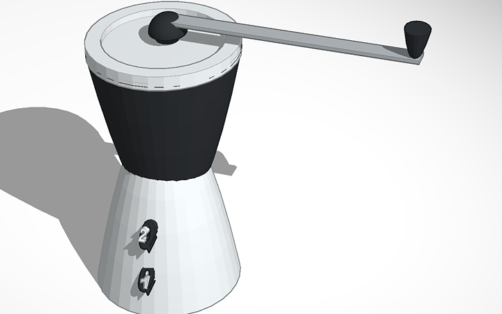 3D design coffe grinder replica - Tinkercad
