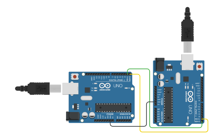 Circuit Design Uart Serial Communication Tinkercad