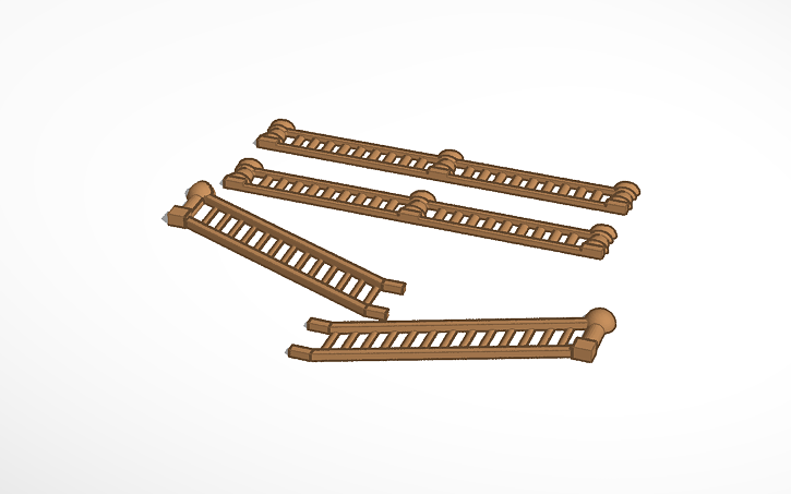 3D design Dolls House Bannisters and Stair Rails | Tinkercad