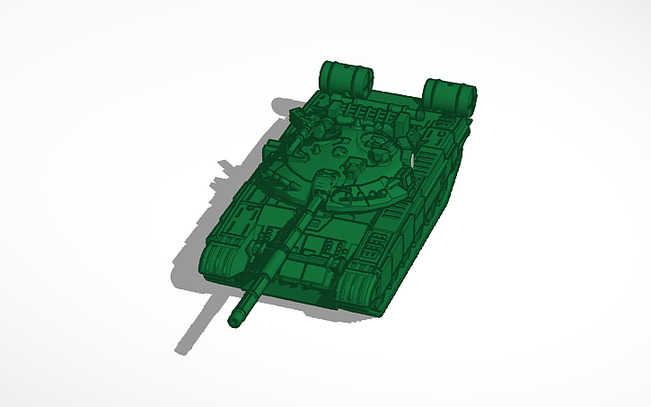 3D design T-80U - Tinkercad