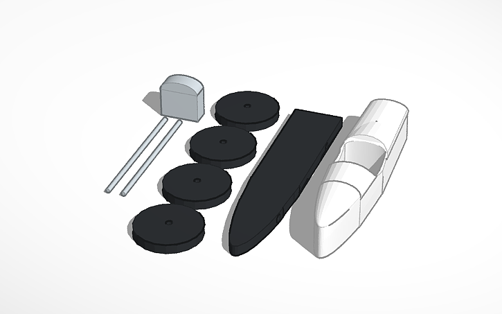 3D design 1:10 Scale Bugatti T35-C - Tinkercad