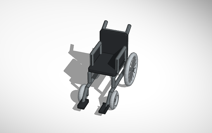 3D design Rolstoel - Tinkercad