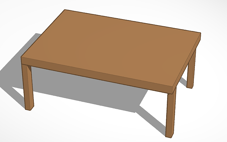 3D design table | Tinkercad