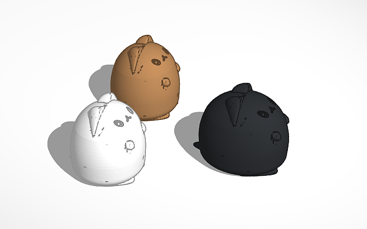 3D design Cute cats - Tinkercad
