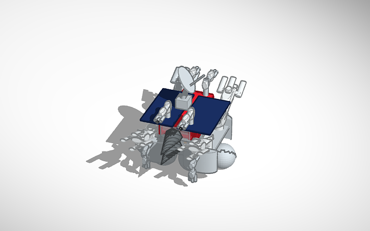 3D design Moon car | Tinkercad