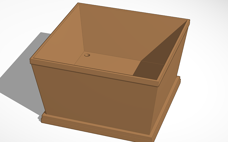 3D design Bonsai Pot - Tinkercad