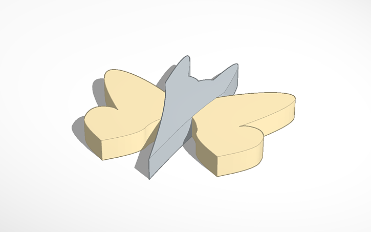 3D design moth - Tinkercad