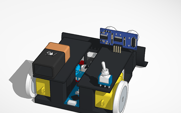 3D design Sumo Robot (2) - Tinkercad