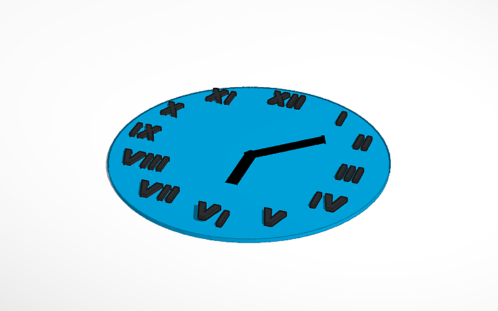 3d Design Wall Clock Tinkercad