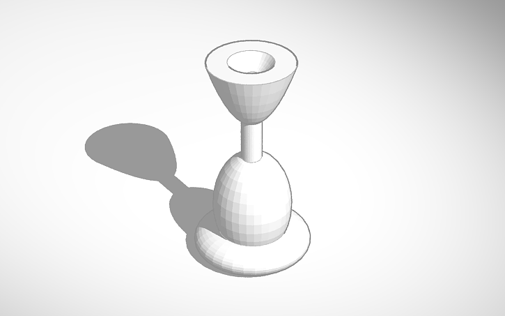 3D design one flower vase - Tinkercad