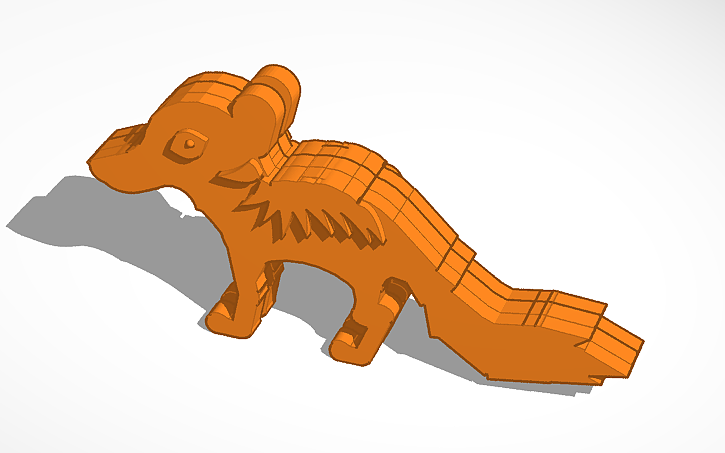 3D design The wild Larkey stands, listening for any predators, before ...