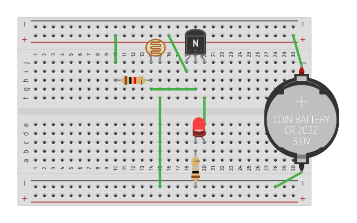 Circuit design 光控 - Tinkercad