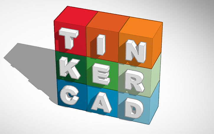 3D design Tinkercad sign | Tinkercad