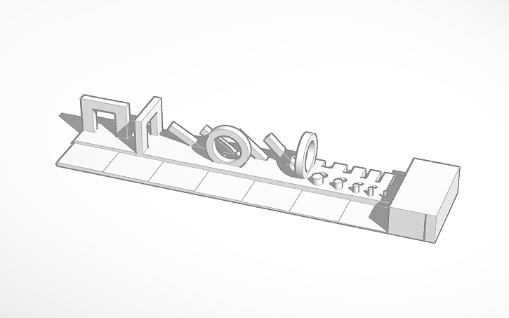 3D design Test-Print V4 - Tinkercad