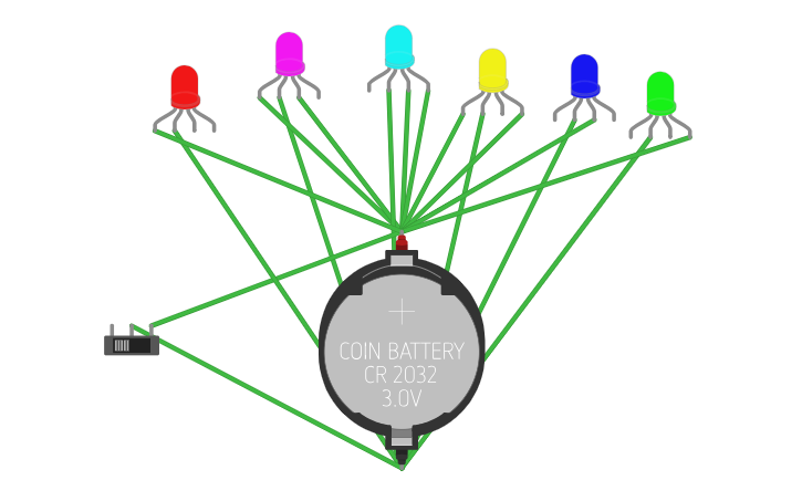 Circuit design RGB LED's - Tinkercad