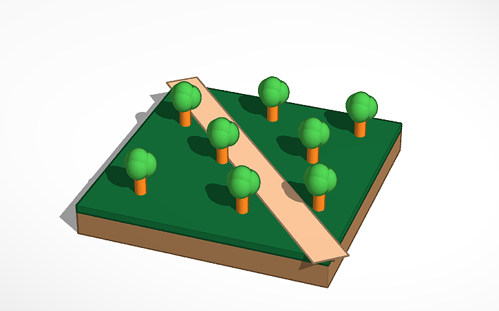 3D design Landscape - Tinkercad