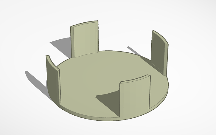 3D design 100mm Round Coaster Holder 2 - Tinkercad