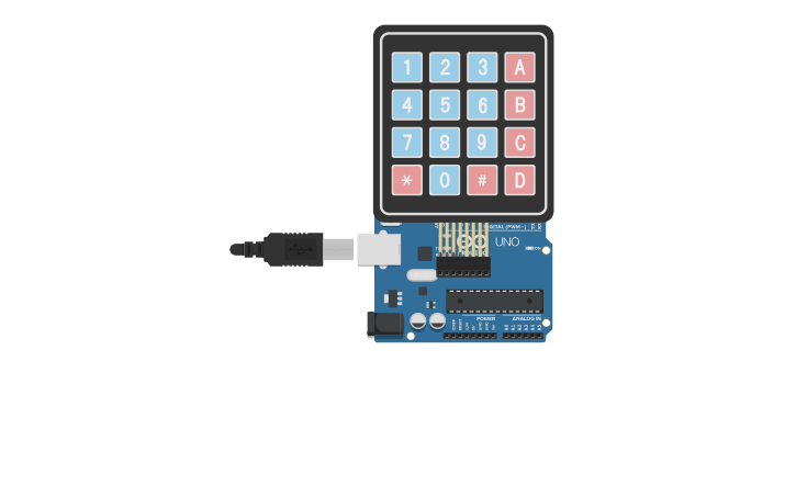 Circuit design arduino keypad - Tinkercad