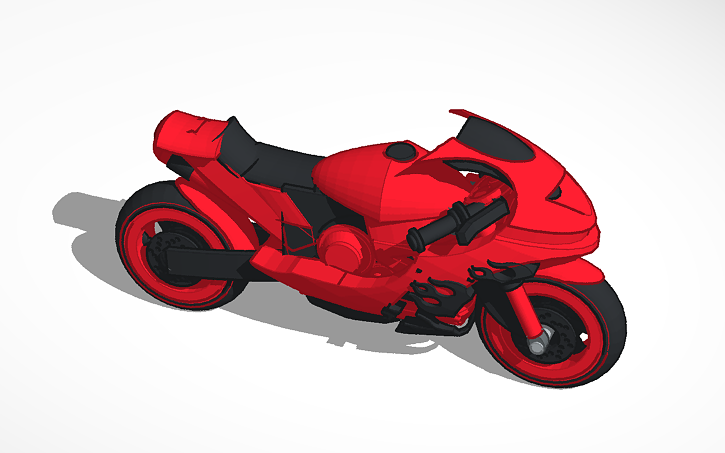 3D design MOTORCYCLE - Tinkercad