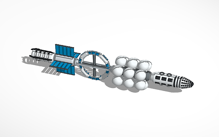 3D design Interstellar Space Station - Tinkercad