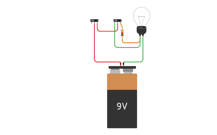 Circuit design Simple Lamp - Tinkercad