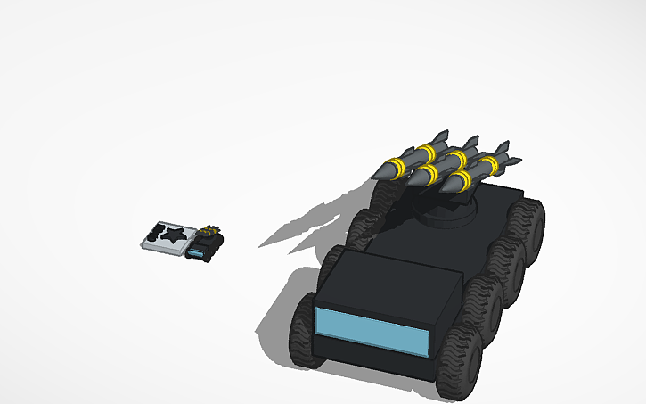 3D design Mv-10 nuclear warhead launcher - Tinkercad