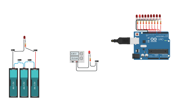 Circuit design Arduino f1 - Tinkercad
