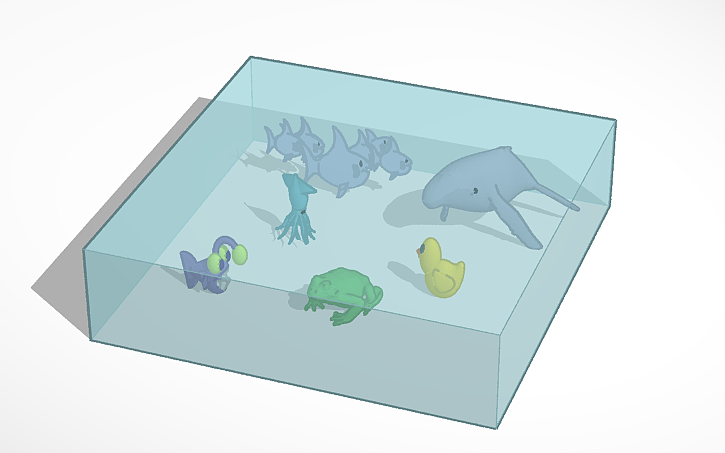 3D design aquarium | Tinkercad