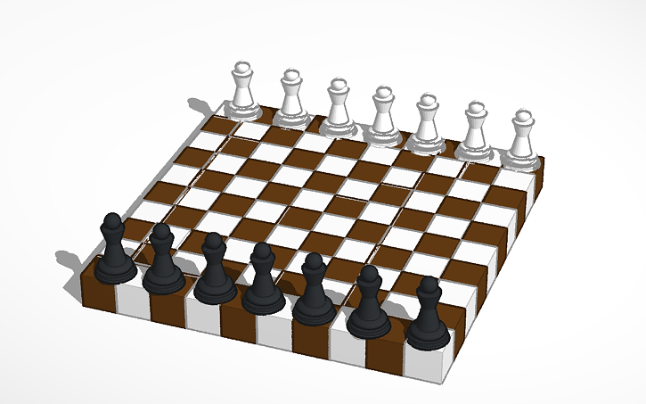 3D design A Really Bad Chess Board - Tinkercad